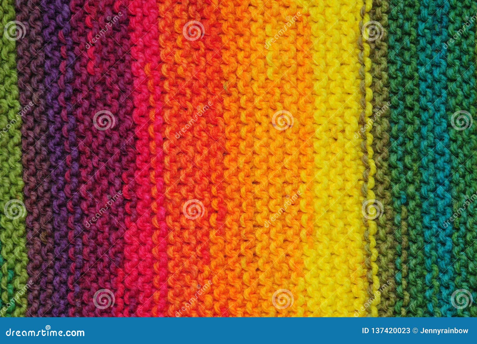 Handmade Rainbow Colored Seamless Knitted Patterns Texture with ...