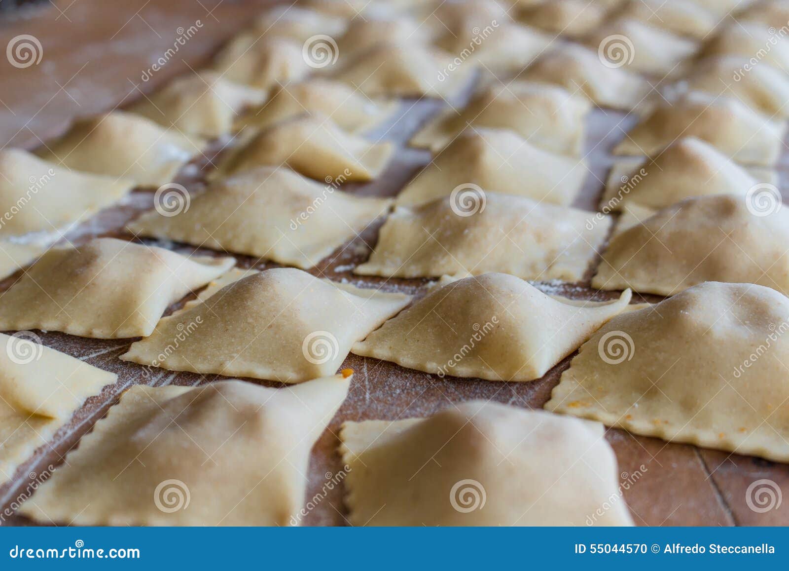The handmade ravioli stock photo. Image of prepare, handmade - 55044570