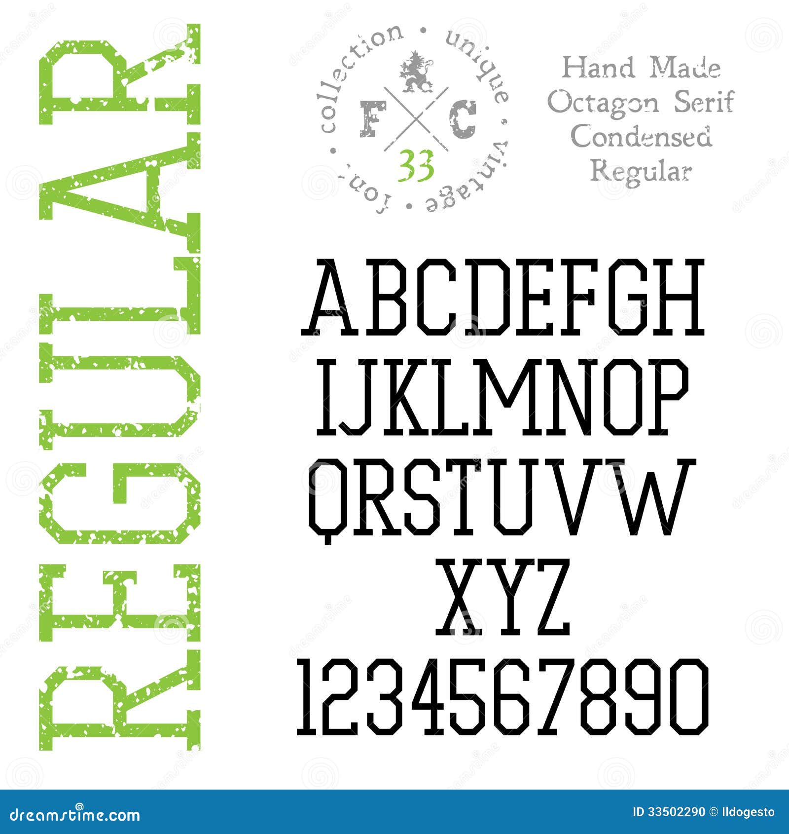 Handmade Retro Font Cartoon Vector | CartoonDealer.com #33830715