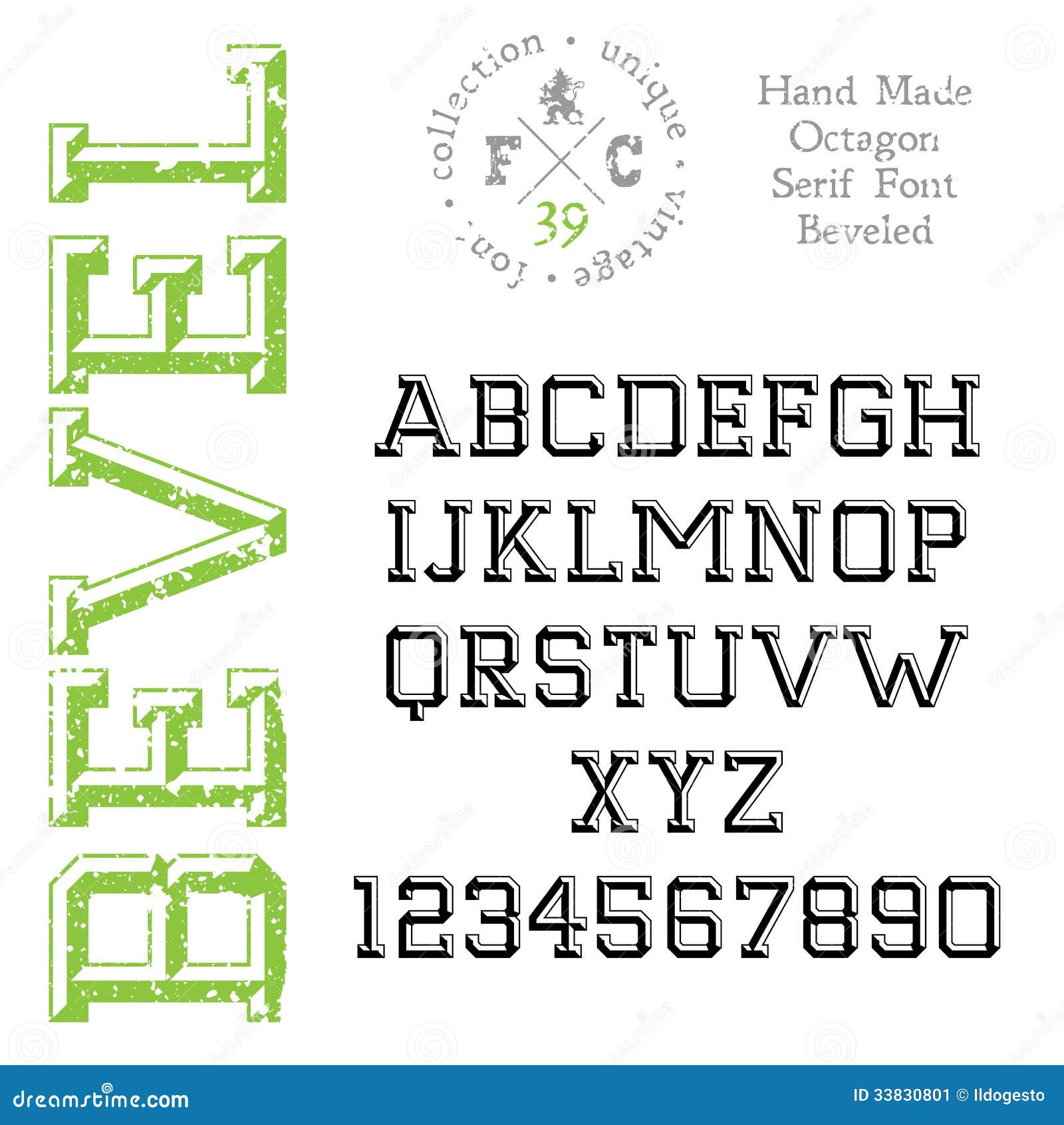 Handmade Retro Font Cartoon Vector | CartoonDealer.com #33830715