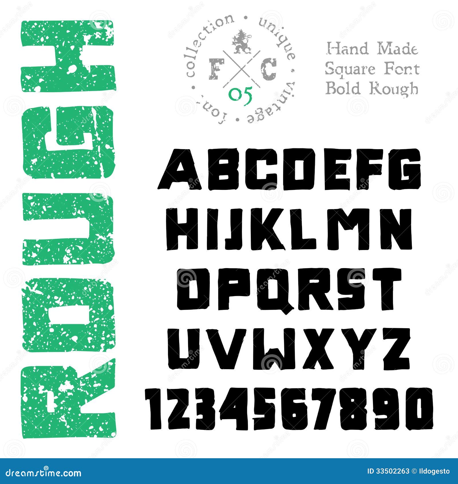 Handmade Retro Font Cartoon Vector | CartoonDealer.com #33830715