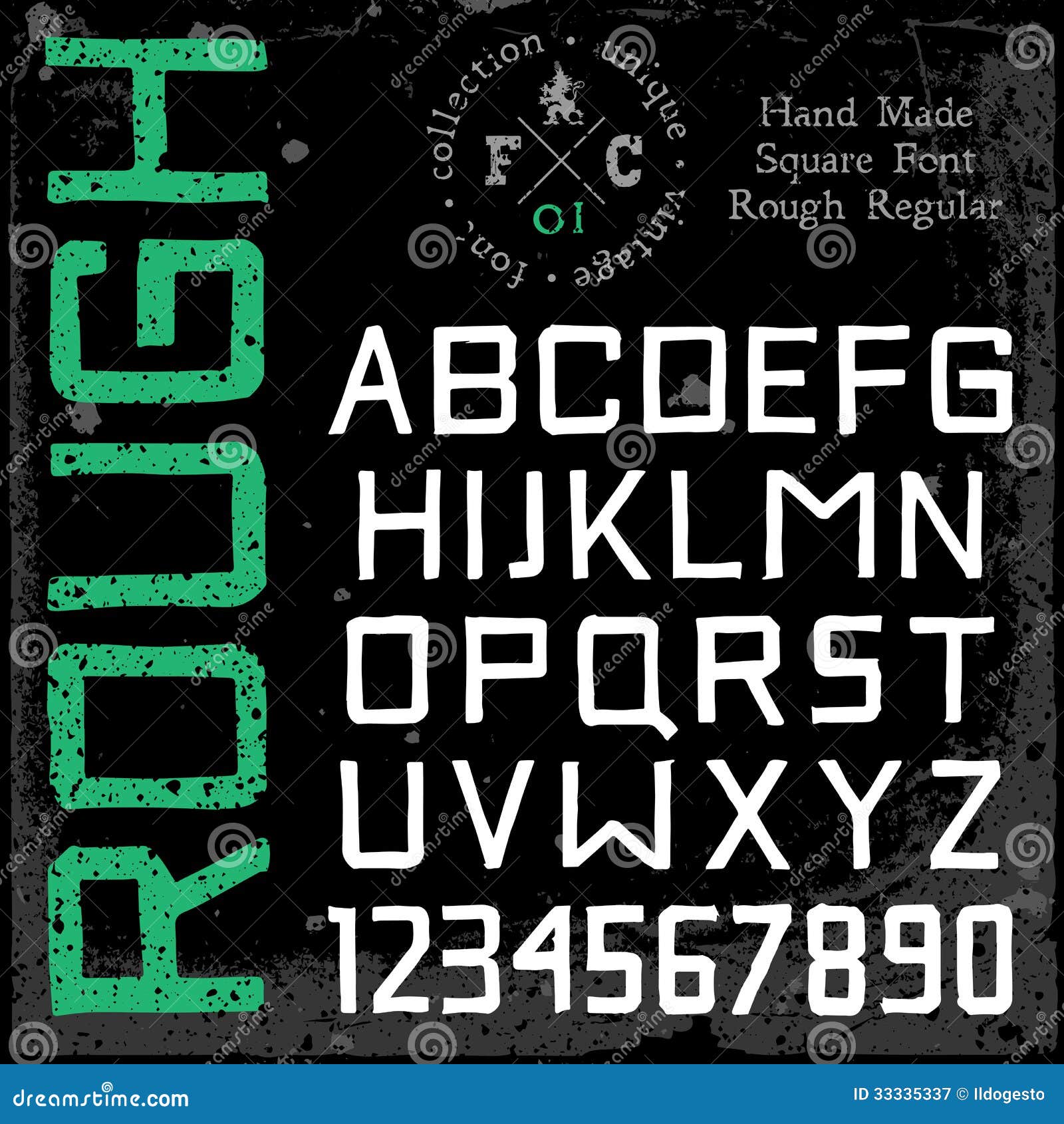 Handmade Retro Font Cartoon Vector | CartoonDealer.com #33830715