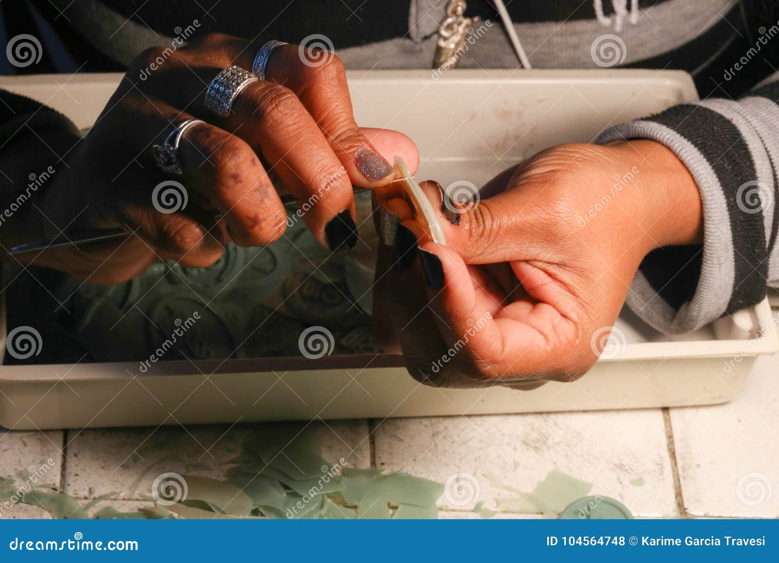 Handmade Ring Making Process Stock Photo - Image of hand, working ...