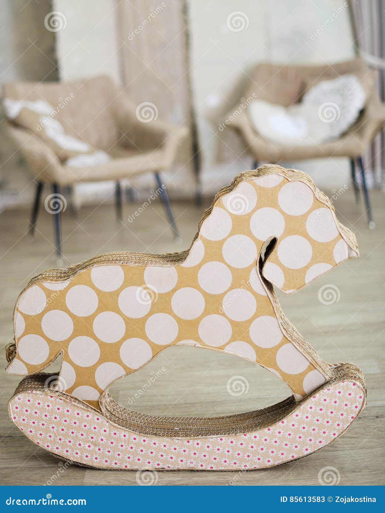 Handmade rocking horse stock image. Image of amusement - 85613583