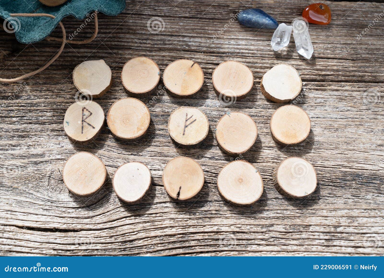Handmade Runes for Fortunetelling Stock Image - Image of wicca, carving ...