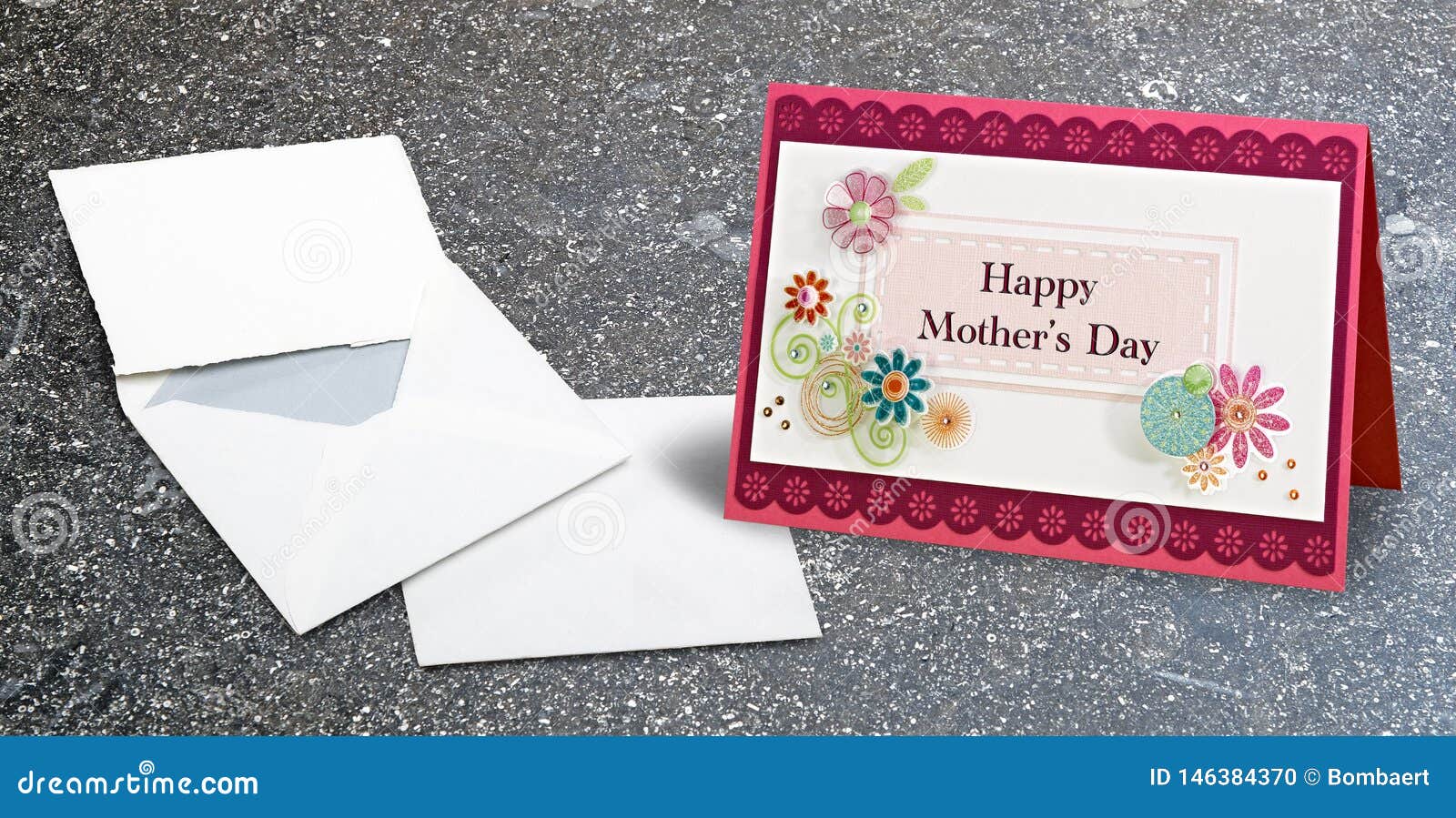 Scratch Greeting Card with Happy Mother Day Text Stock Photo - Image of ...