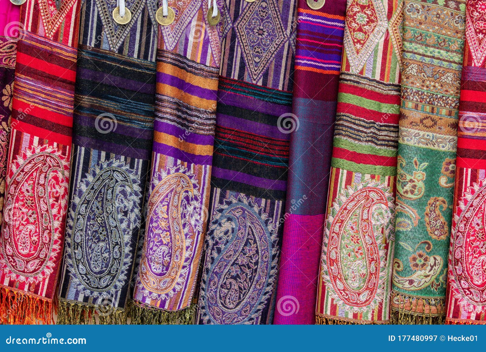 Handmade Silk Textile from Vietnam Stock Image - Image of colourful ...