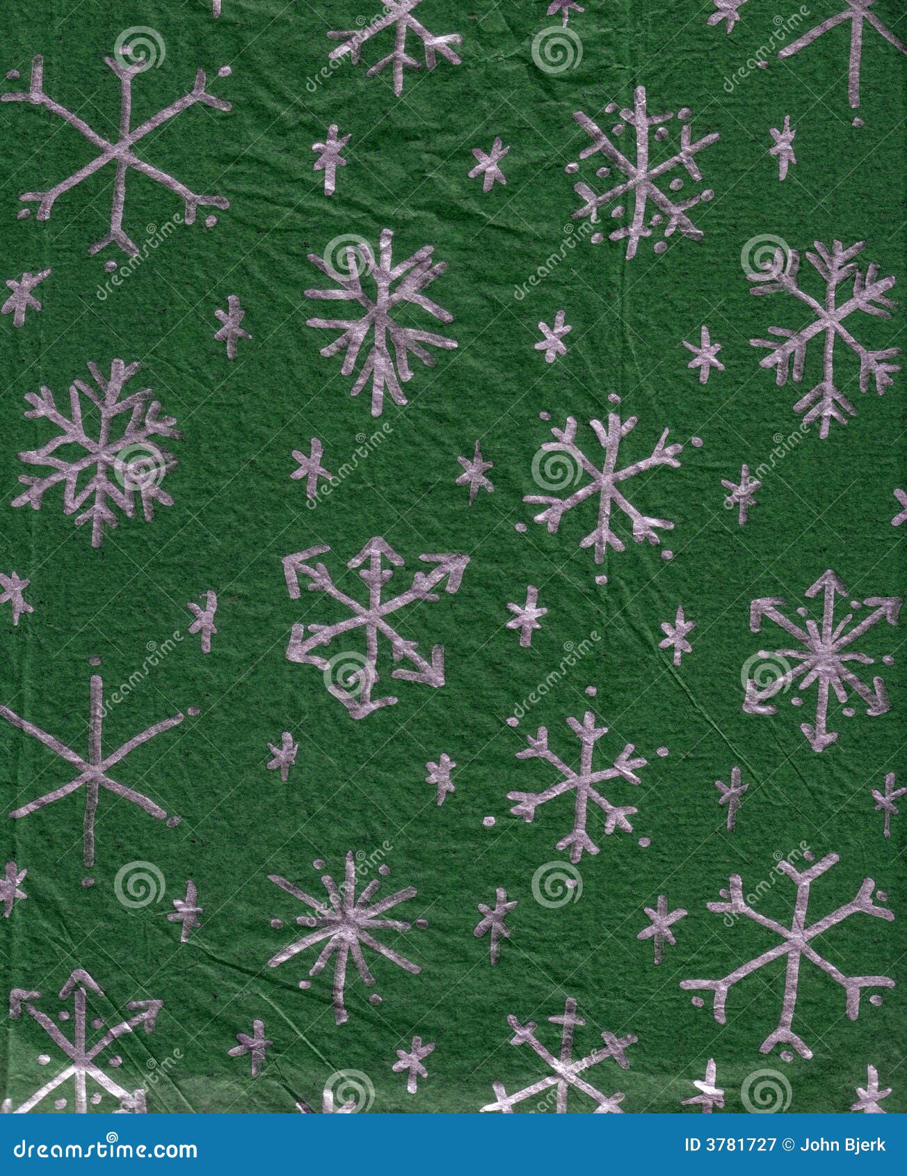 Handmade Snowflake Wrapping-Paper Stock Image - Image of paper, retro ...