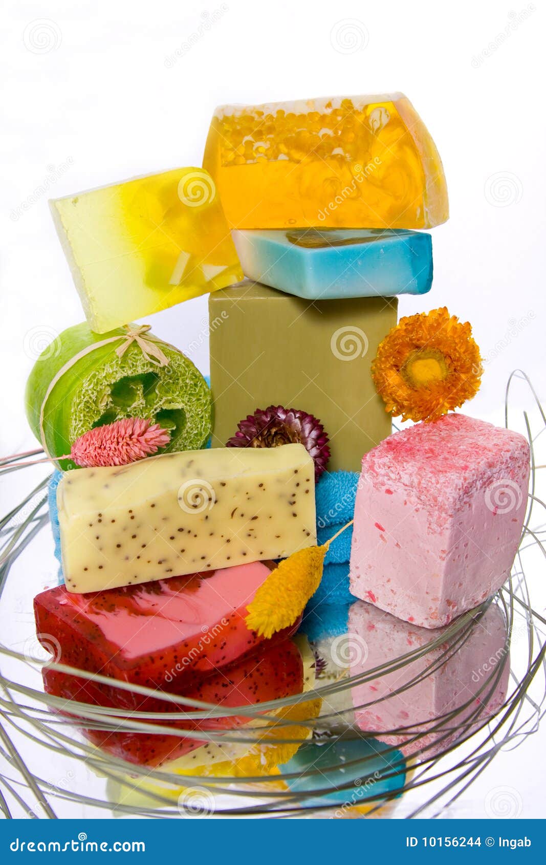 Handmade soap bars stock photo. Image of mirrored, natural - 10156244