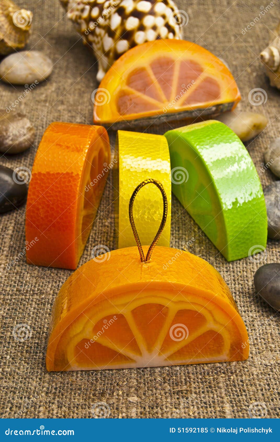 Handmade Soap in the Form of an Orange. Stock Image - Image of orange ...