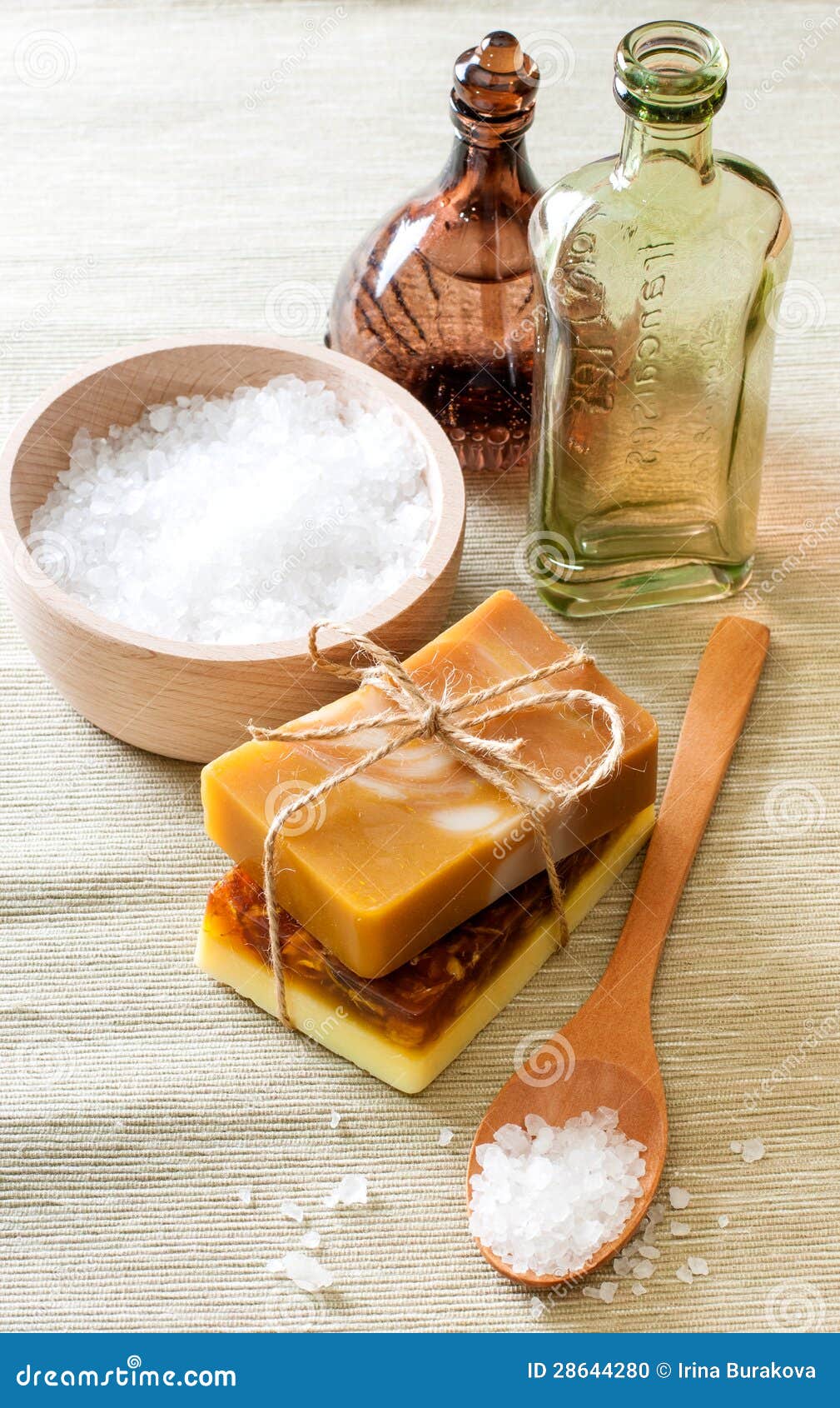 Handmade soap and sea salt stock photo. Image of crystal - 28644280