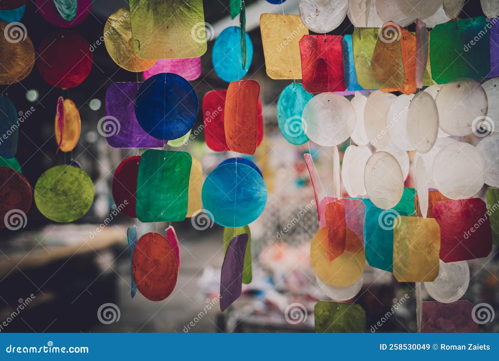 Handmade Souvenir Decorated With Colorful Art Glass Different Shapes Stock Image Image Of