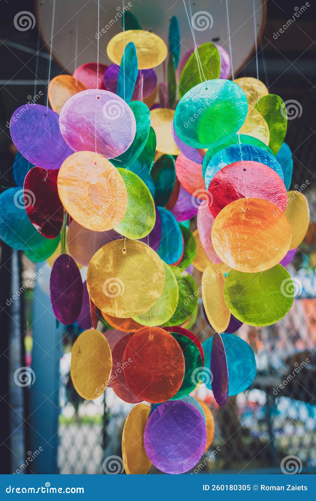 Handmade Souvenir Decorated With Colorful Art Glass Different Shapes Stock Image Image Of