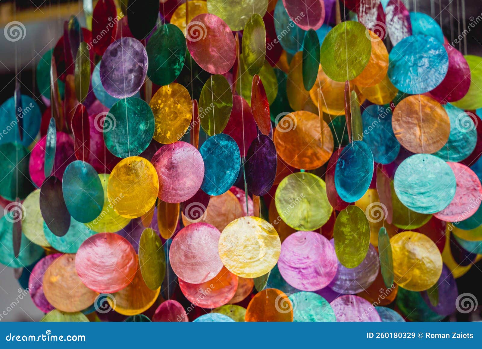 Handmade Souvenir Decorated With Colorful Art Glass Different Shapes Stock Image Image Of