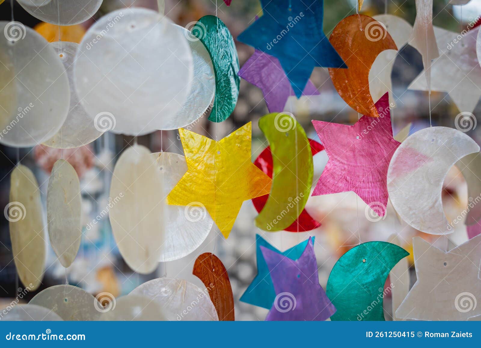 Handmade Souvenir Decorated With Colorful Art Glass Different Shapes Stock Image Image Of