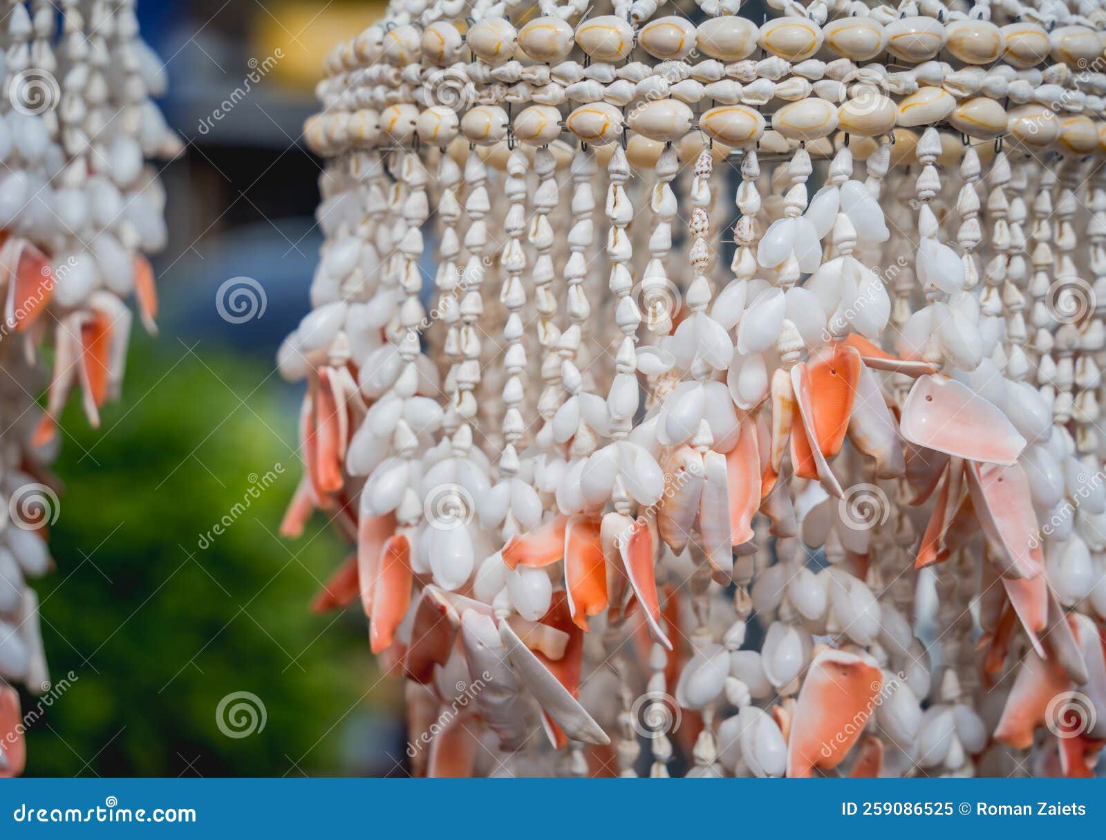 Handmade Souvenir Decorated with Different Sea Shells Stock Image ...