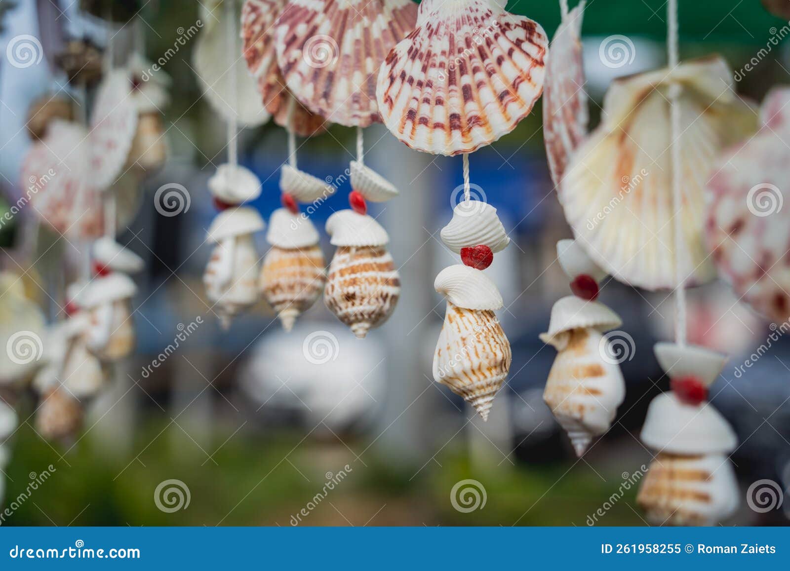 Handmade Souvenir Decorated with Different Sea Shells Stock Image ...