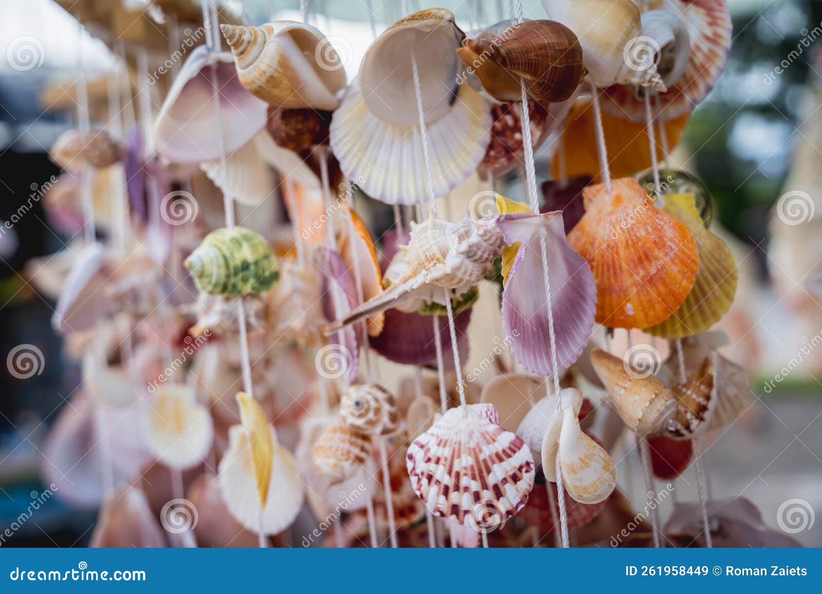 Handmade Souvenir Decorated with Different Sea Shells Stock Image ...