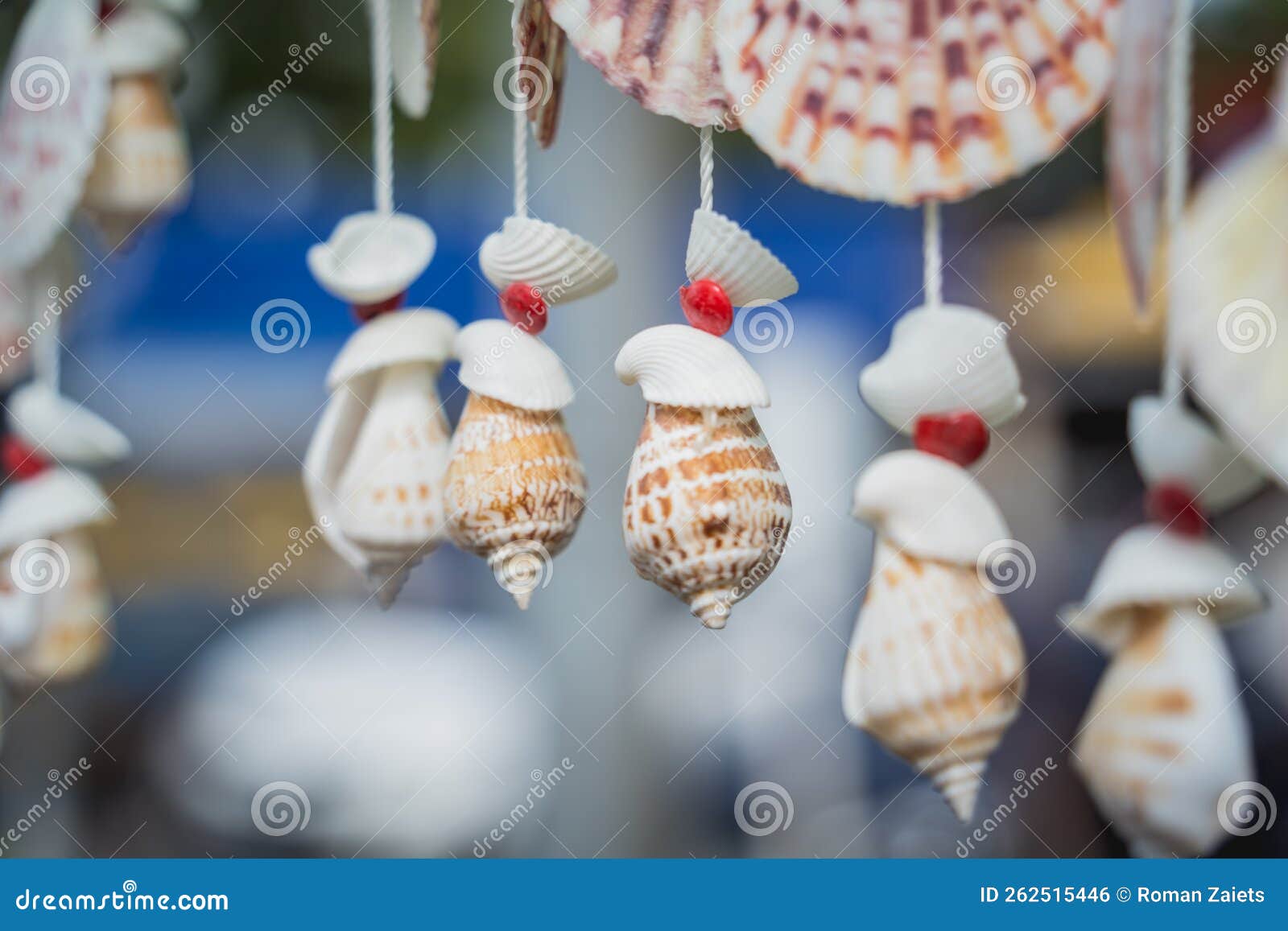 Handmade Souvenir Decorated with Different Sea Shells Stock Photo ...