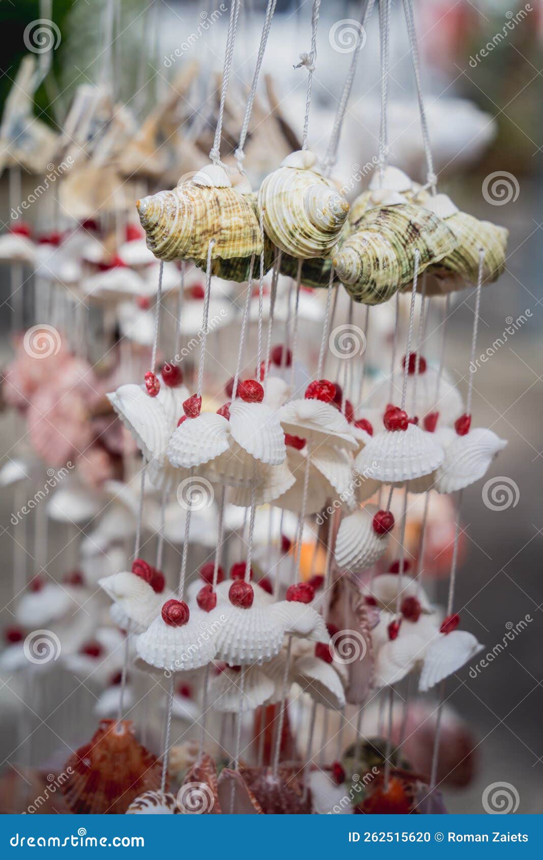 Handmade Souvenir Decorated with Different Sea Shells Stock Photo ...