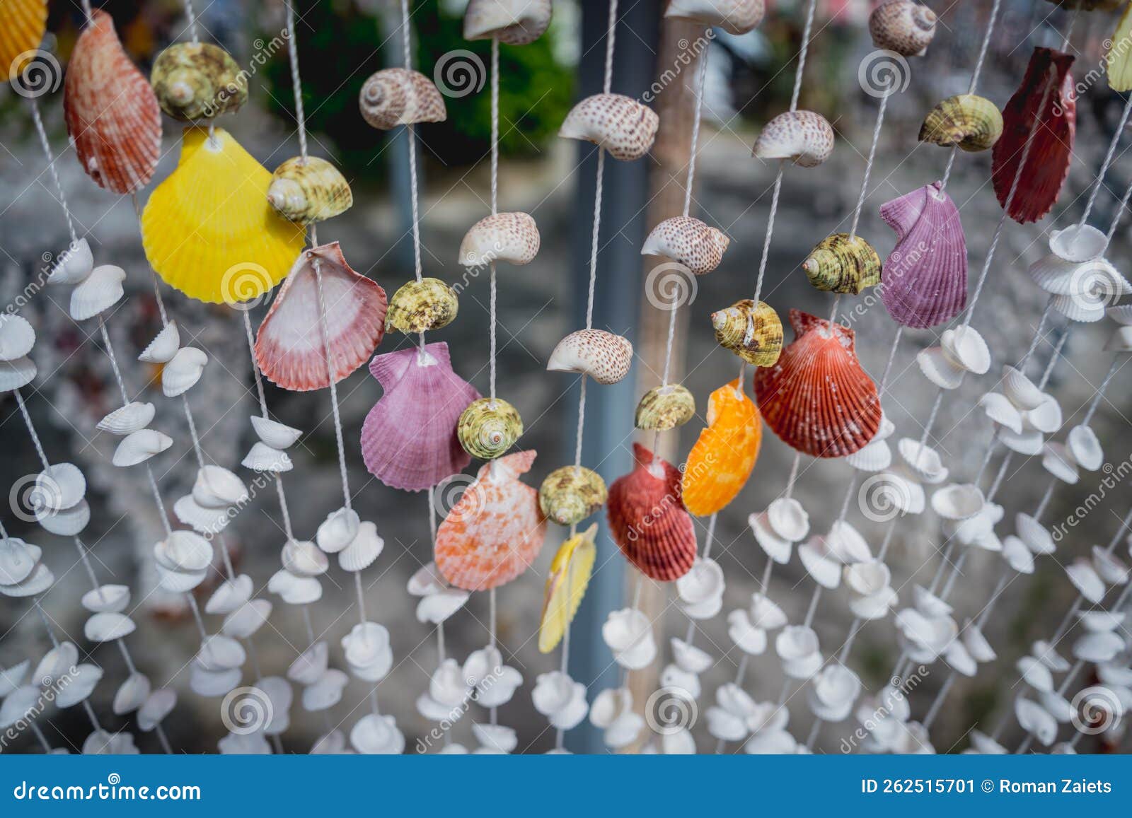 Handmade Souvenir Decorated with Different Sea Shells Stock Image ...