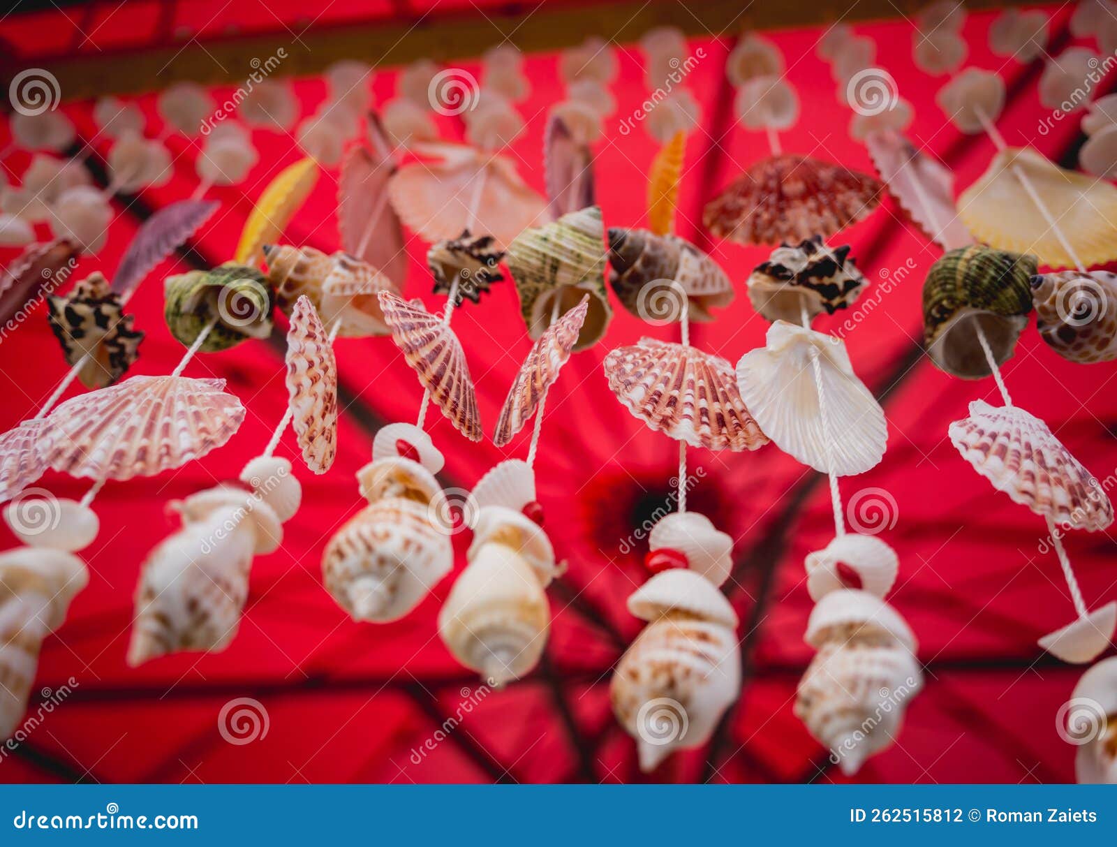 Handmade Souvenir Decorated with Different Sea Shells Stock Photo ...