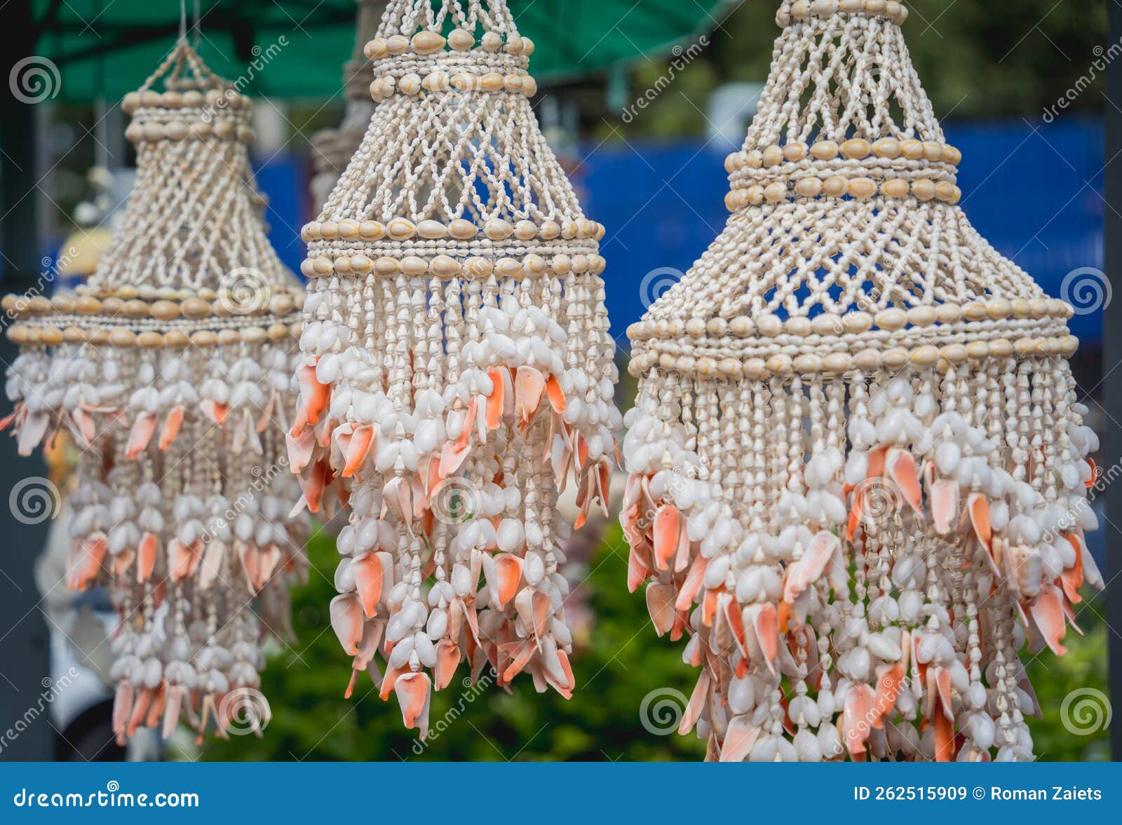 Handmade Souvenir Decorated with Different Sea Shells Stock Image ...