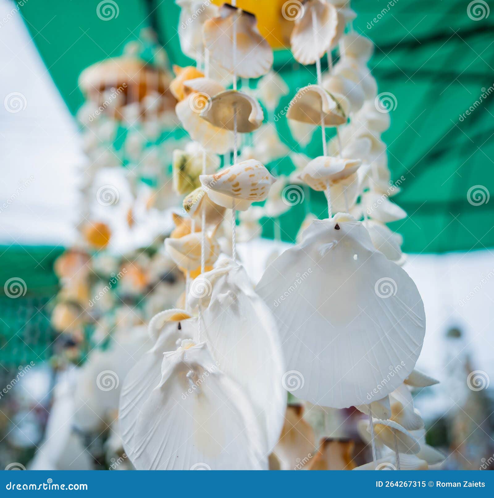Handmade Souvenir Decorated with Different Sea Shells Stock Image ...