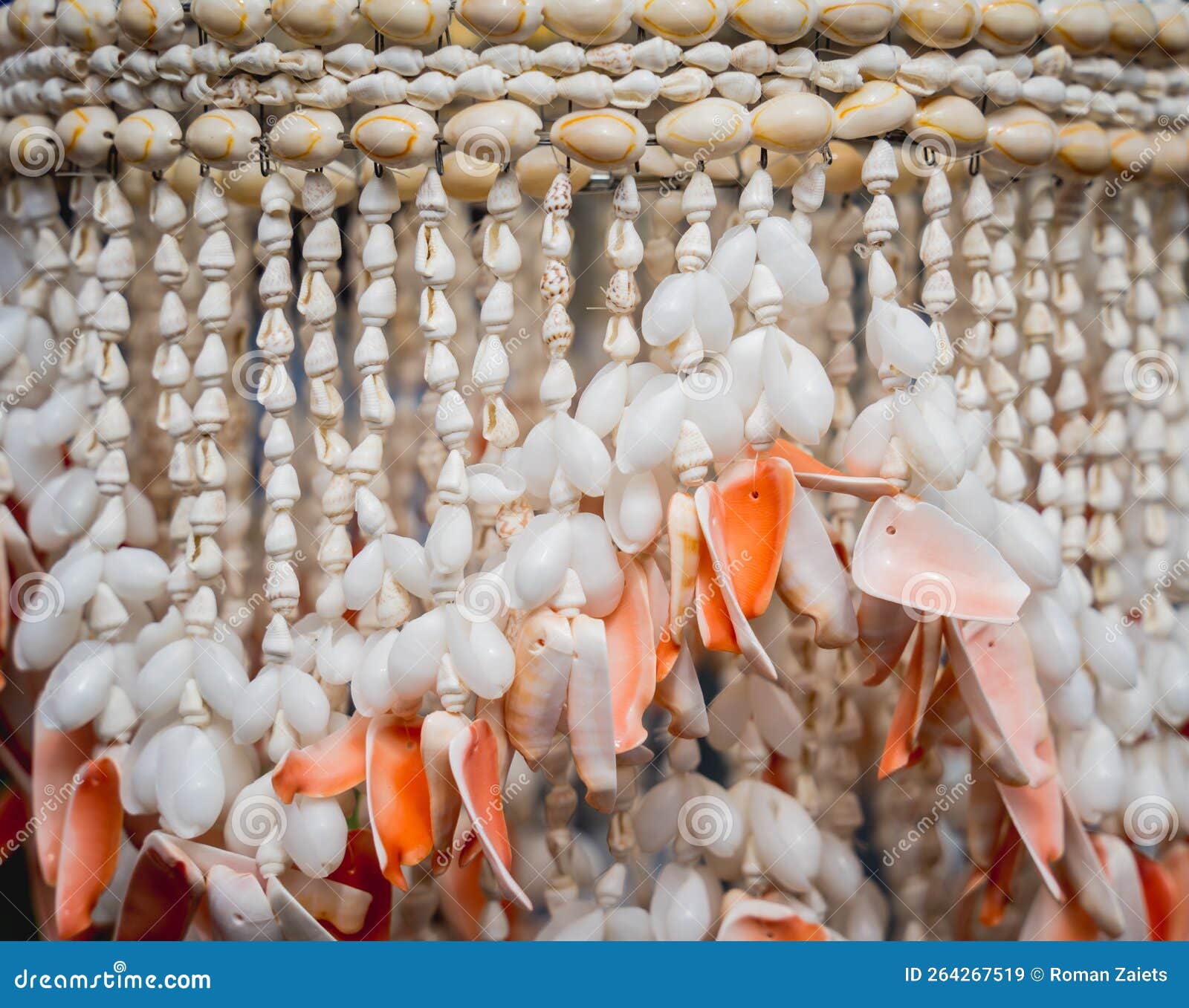Handmade Souvenir Decorated with Different Sea Shells Stock Image ...