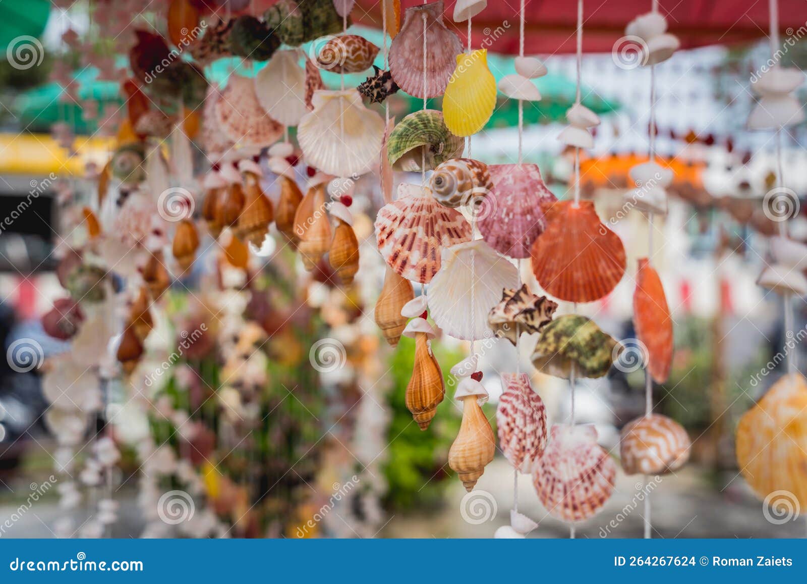 Handmade Souvenir Decorated with Different Sea Shells Stock Photo ...