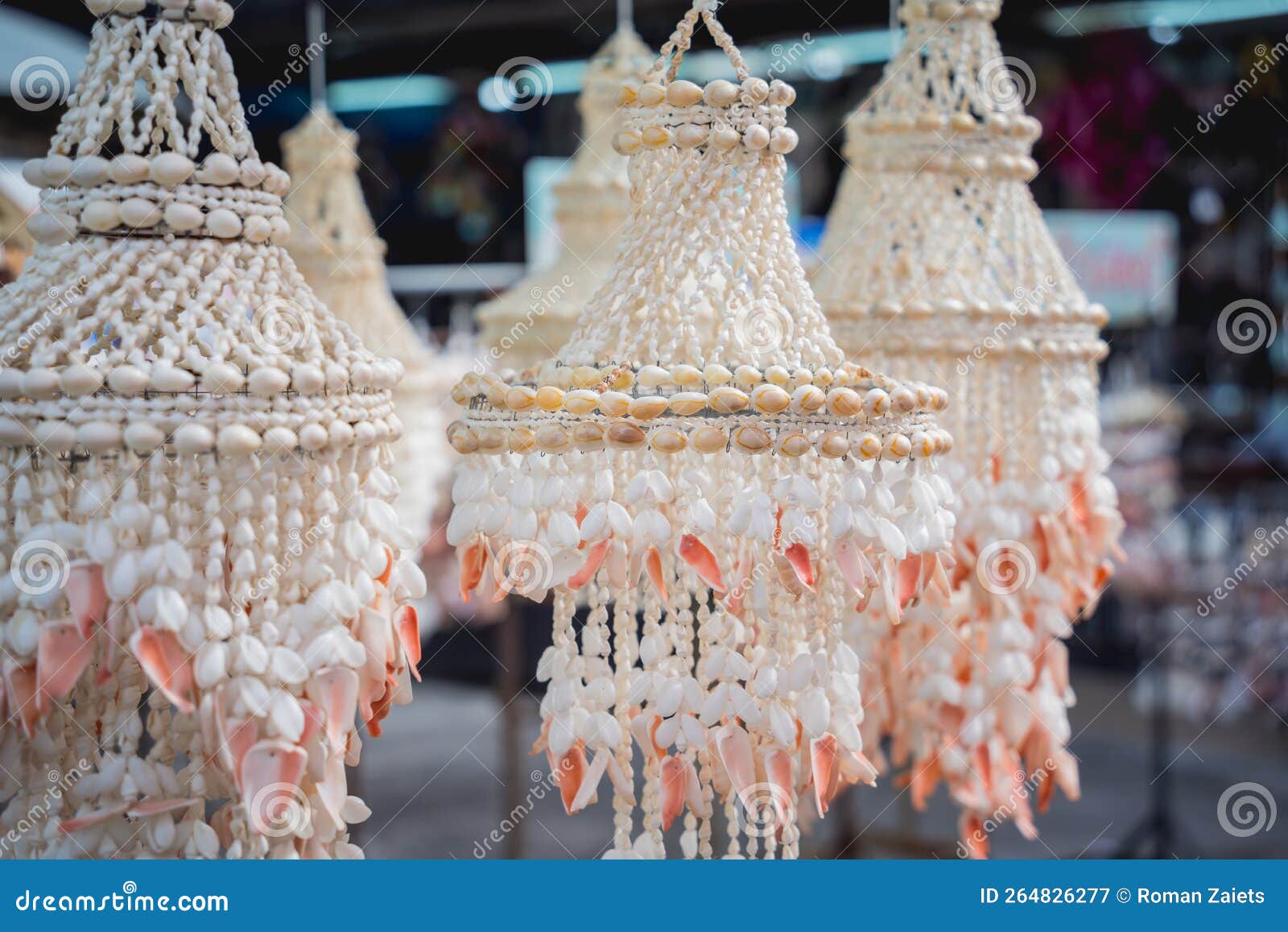 Handmade Souvenir Decorated with Different Sea Shells Stock Image ...