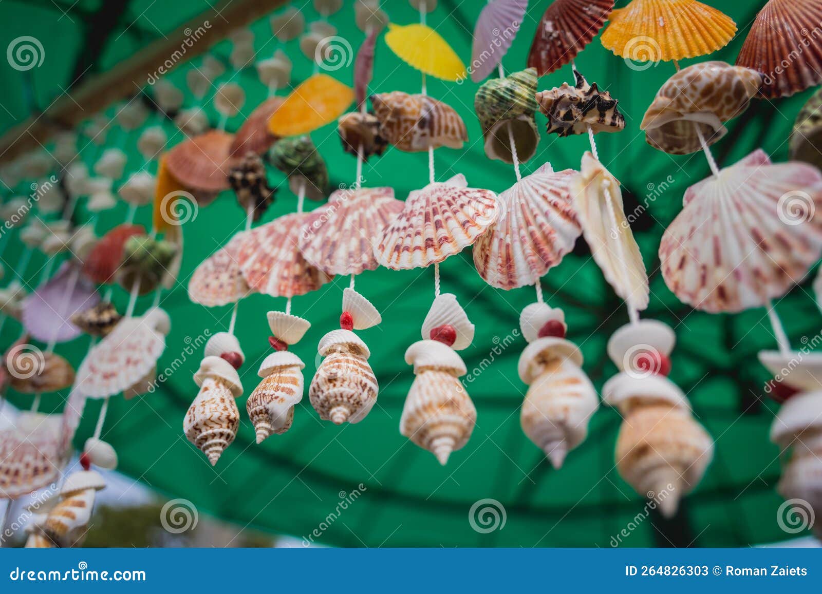Handmade Souvenir Decorated with Different Sea Shells Stock Image ...