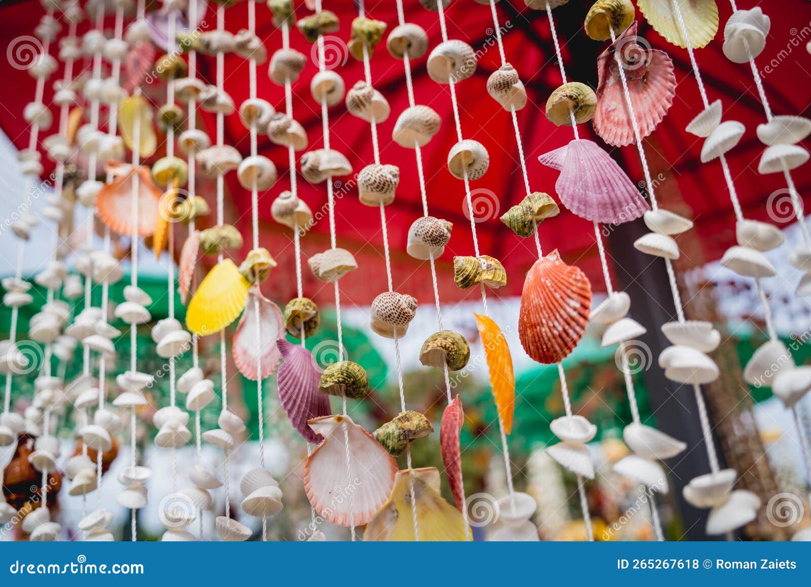 Handmade Souvenir Decorated with Different Sea Shells Stock Photo ...