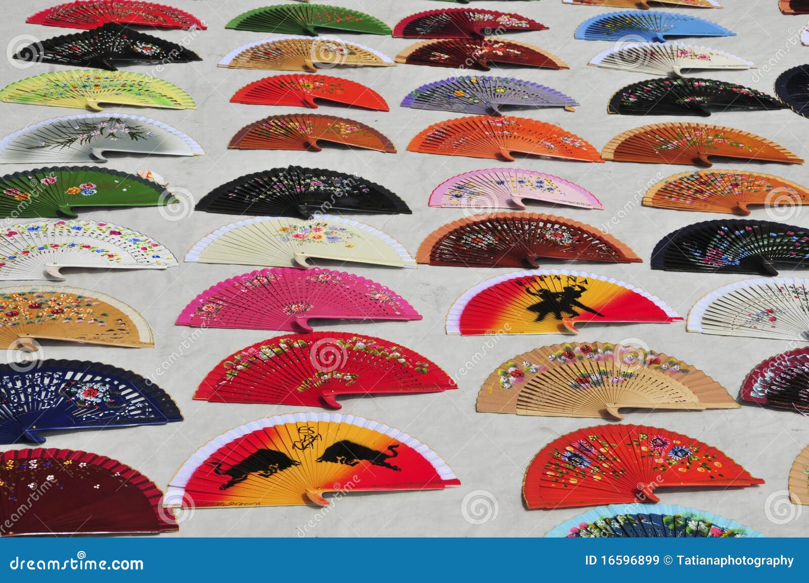 Handmade Spanish Fans For Dance Stock Image - Image of summer, vacation ...