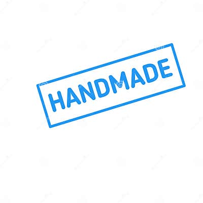 HANDMADE stamp sign stock illustration. Illustration of presentation ...