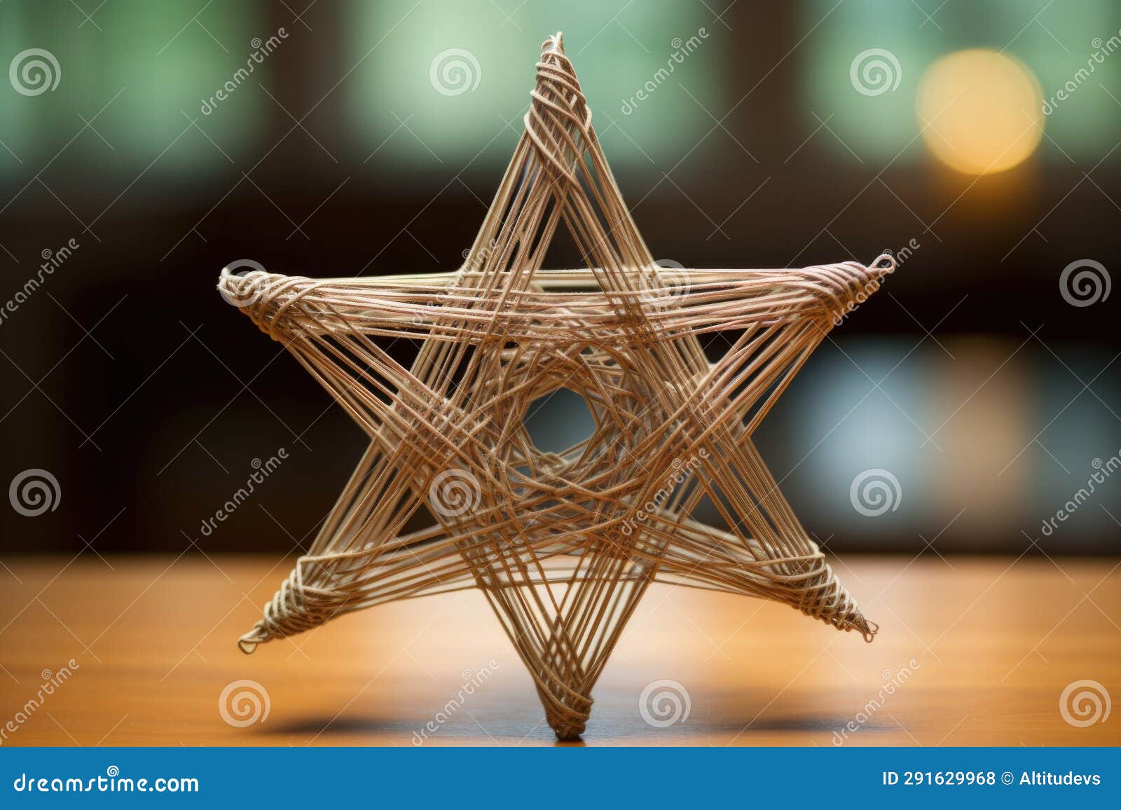 Handmade Star of David Made from String Stock Photo - Image of string ...