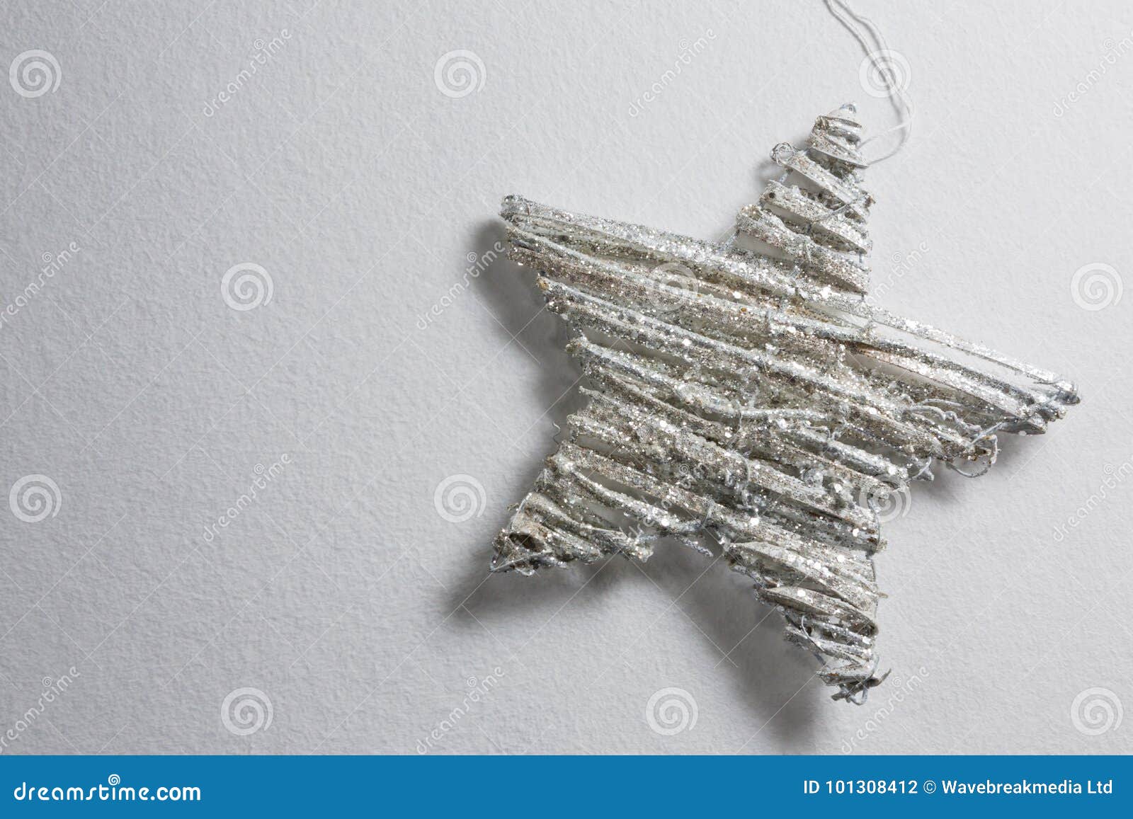 Handmade Star on White Background Stock Photo - Image of season, string ...