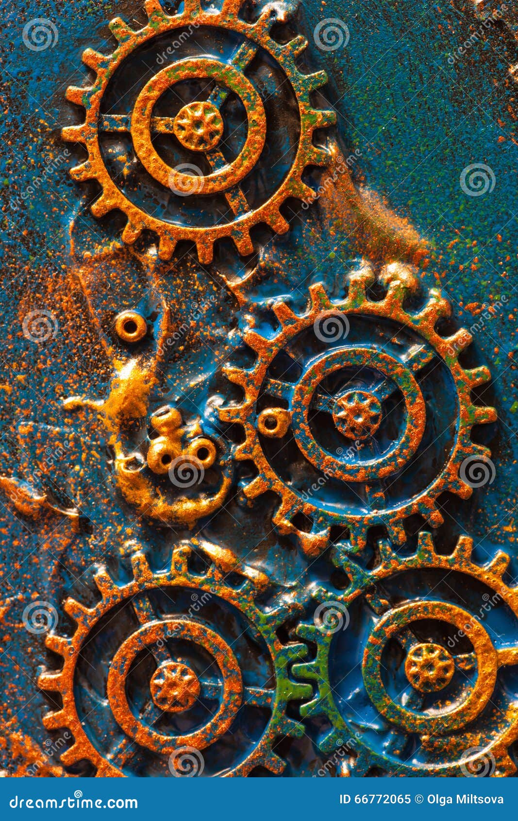 Handmade Steampunk Background Mechanical Cogs Wheels Royalty-Free Stock ...