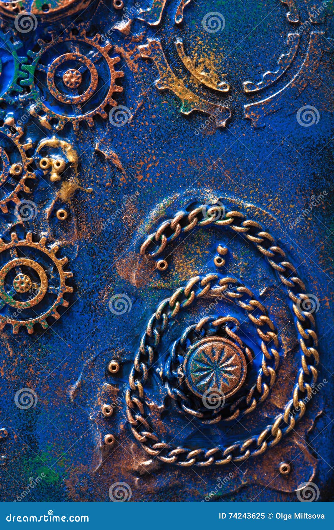 Handmade Steampunk Background Mechanical Cogs Wheels Royalty-Free Stock ...