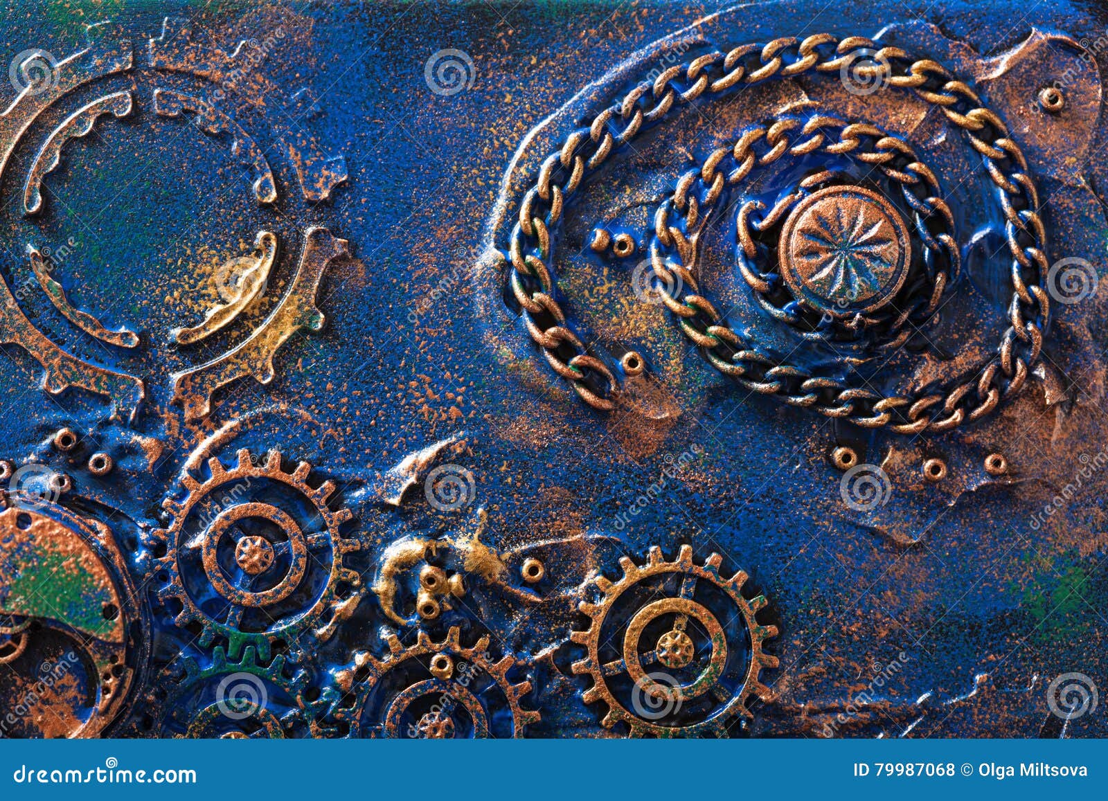 Handmade Steampunk Background Mechanical Cogs Wheels Stock Photo ...