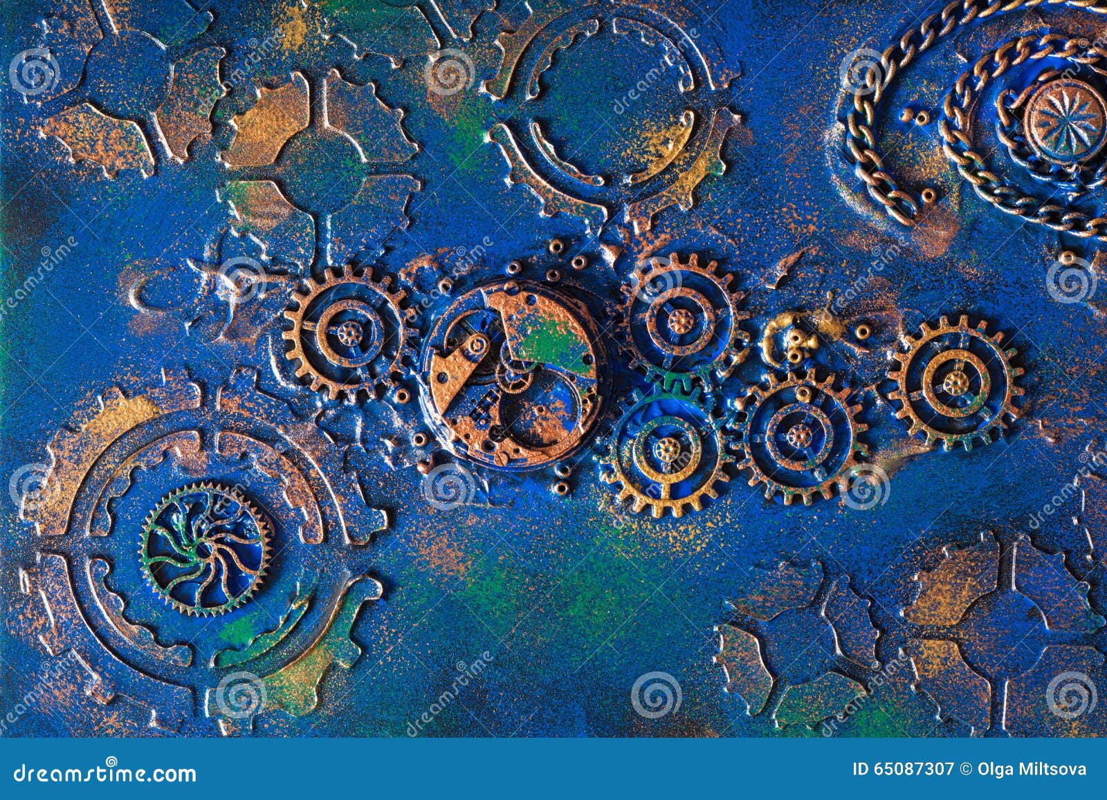 Steampunk Cogs And Gears Background Stock Image | CartoonDealer.com ...