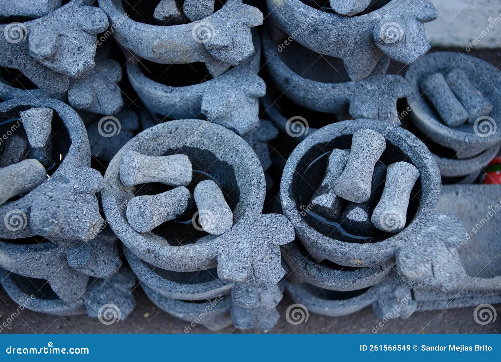 Handmade Stone Molcajete in the Shape of a Pig. Stock Image - Image of ...