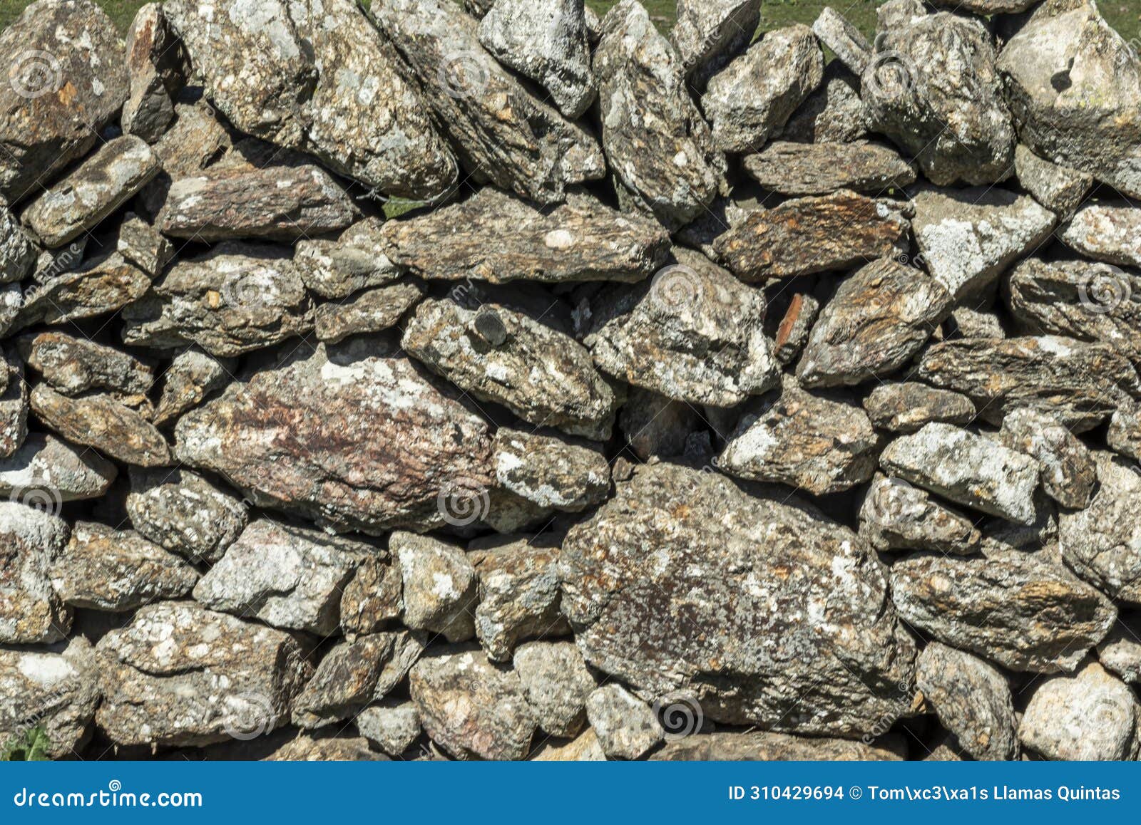 A Handmade Stone Partition Wall without Cement Stock Photo - Image of ...