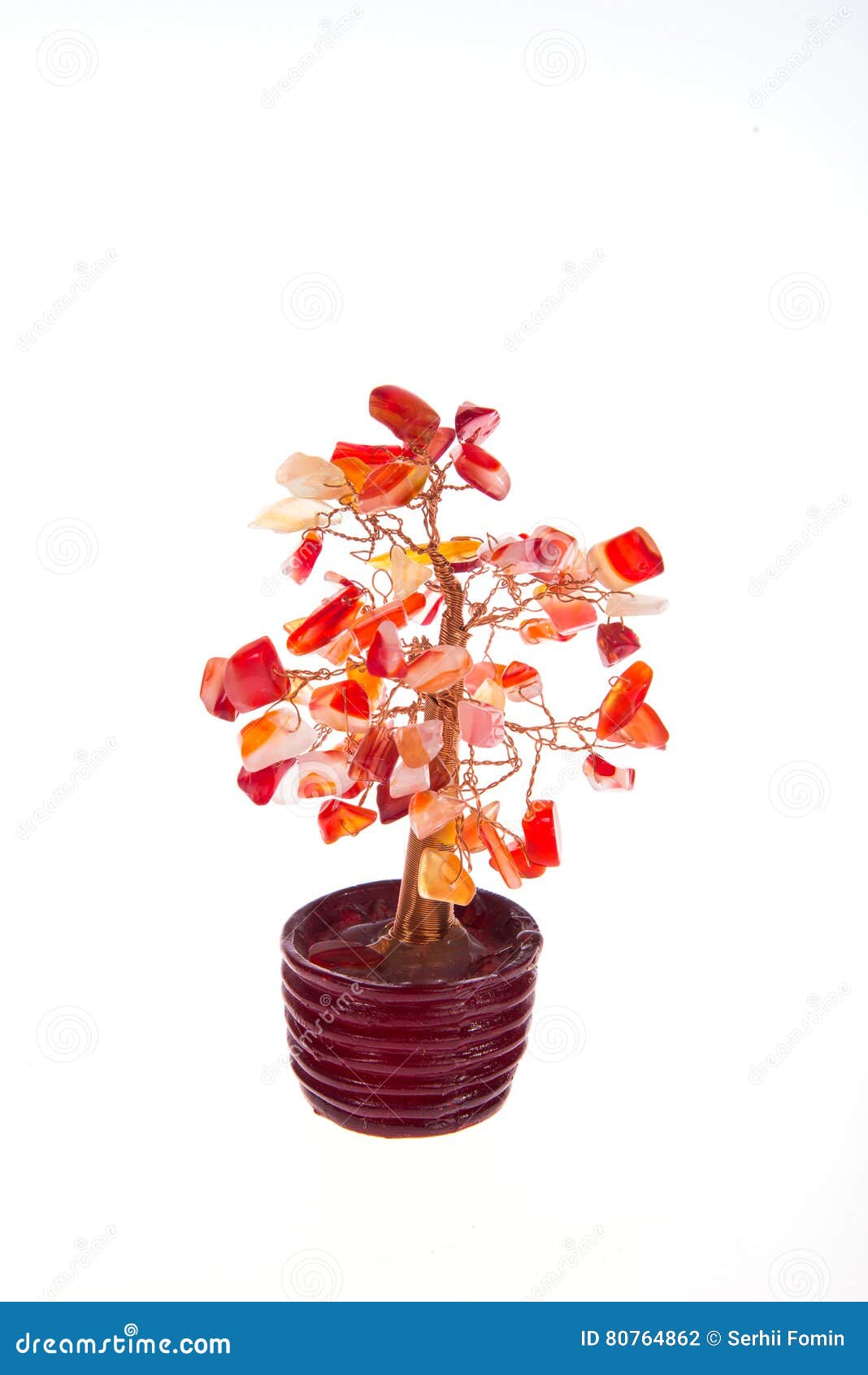 Handmade - Stone Tree. Tree of Precious Stones Stock Photo - Image of ...