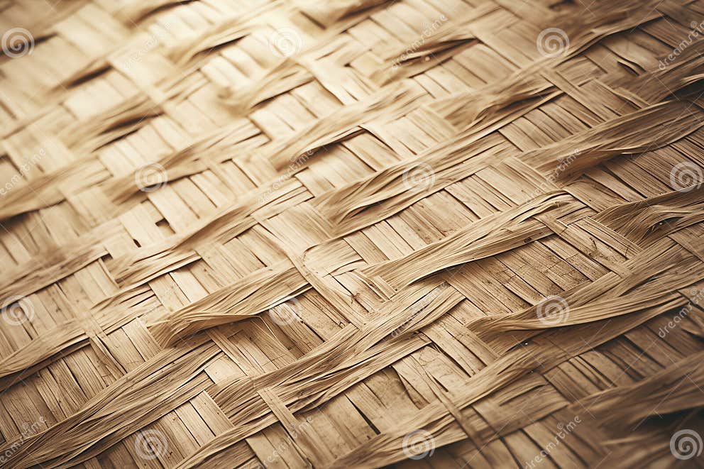 Handmade Straw Mats Authentic Simple Living Stock Illustration ...
