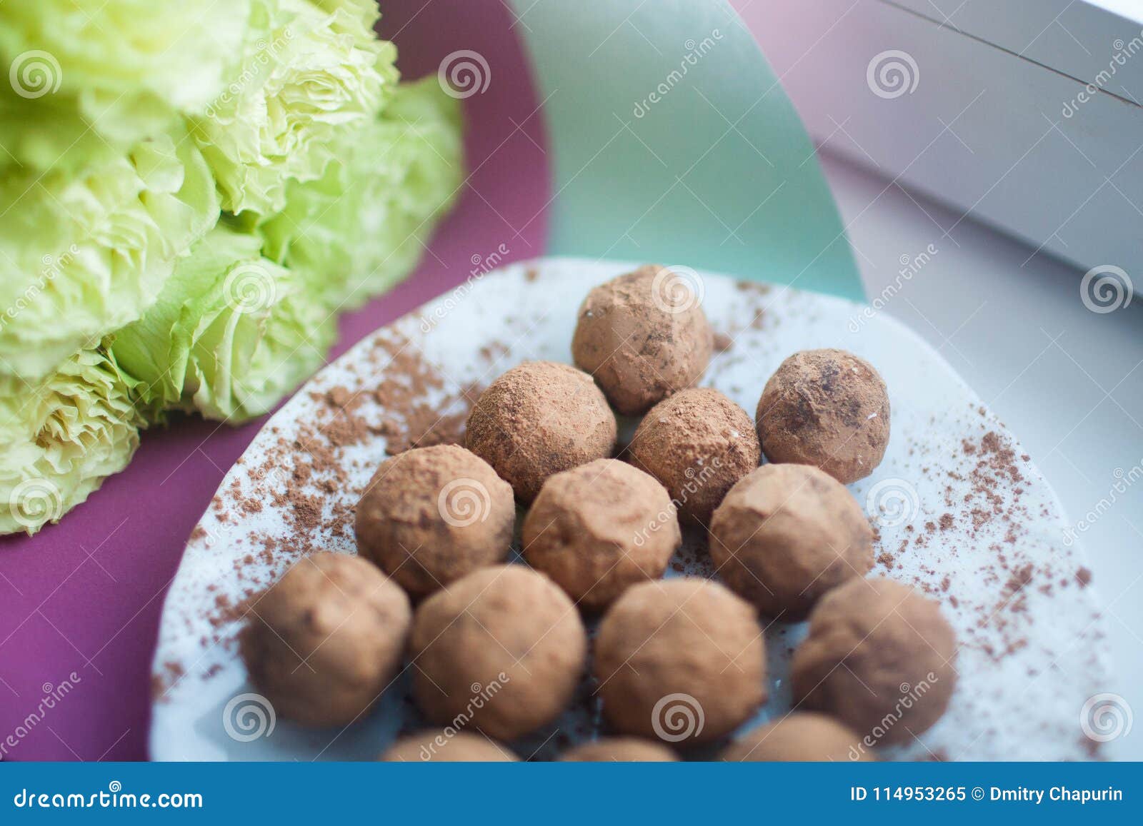 Handmade Sweets on a White Plate Stock Image - Image of appetizing ...