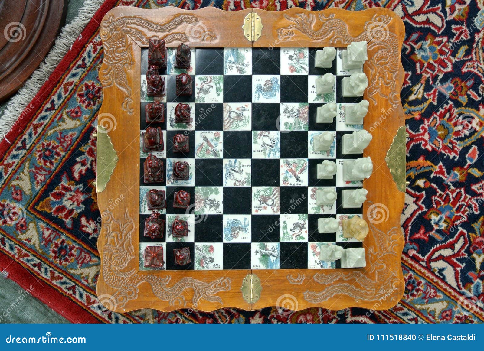 Table chess board stock photo. Image of chessboard, colors - 111518840
