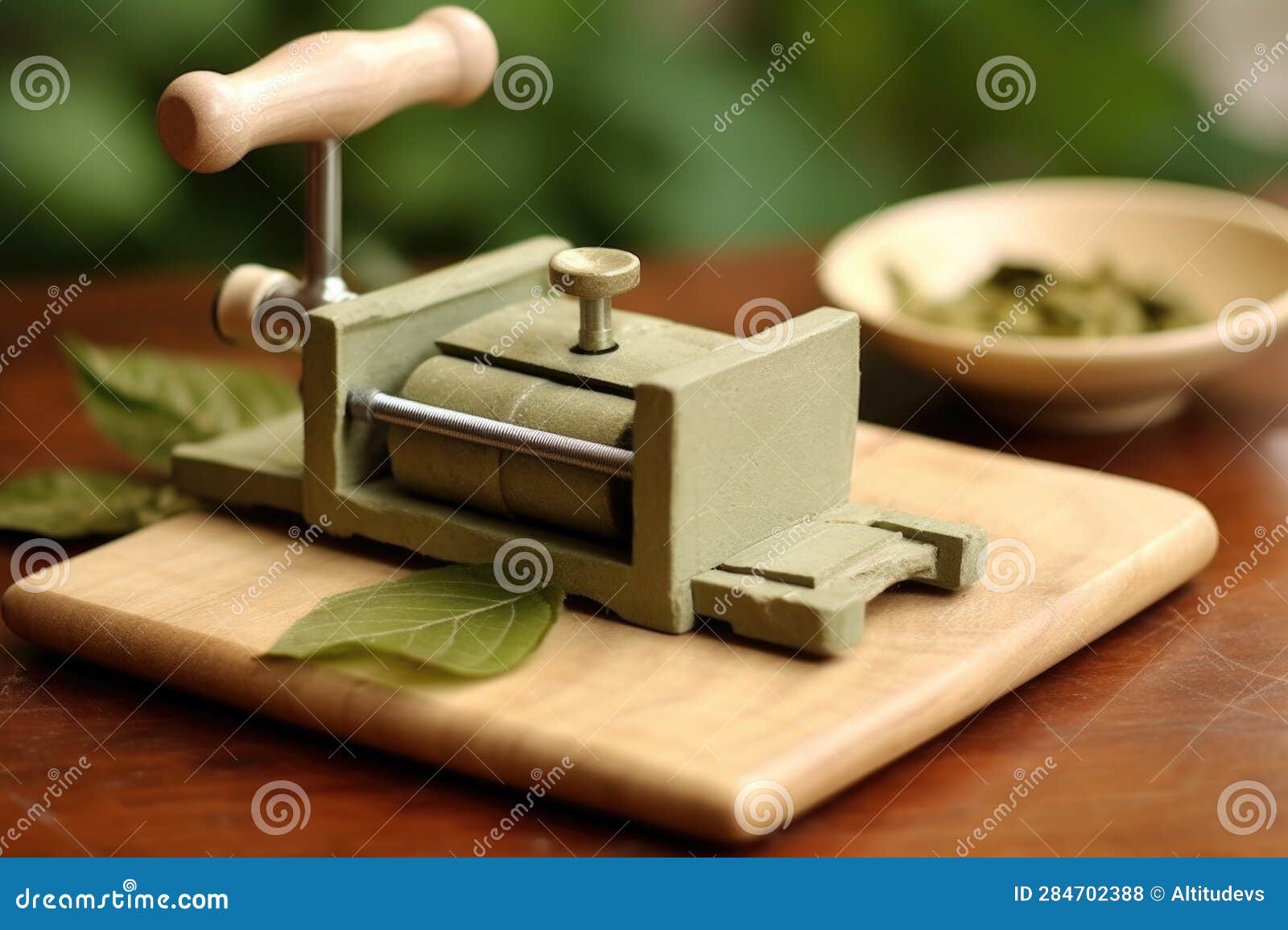 Handmade Tea Leaf Press for Making Compressed Tea Cakes Stock ...