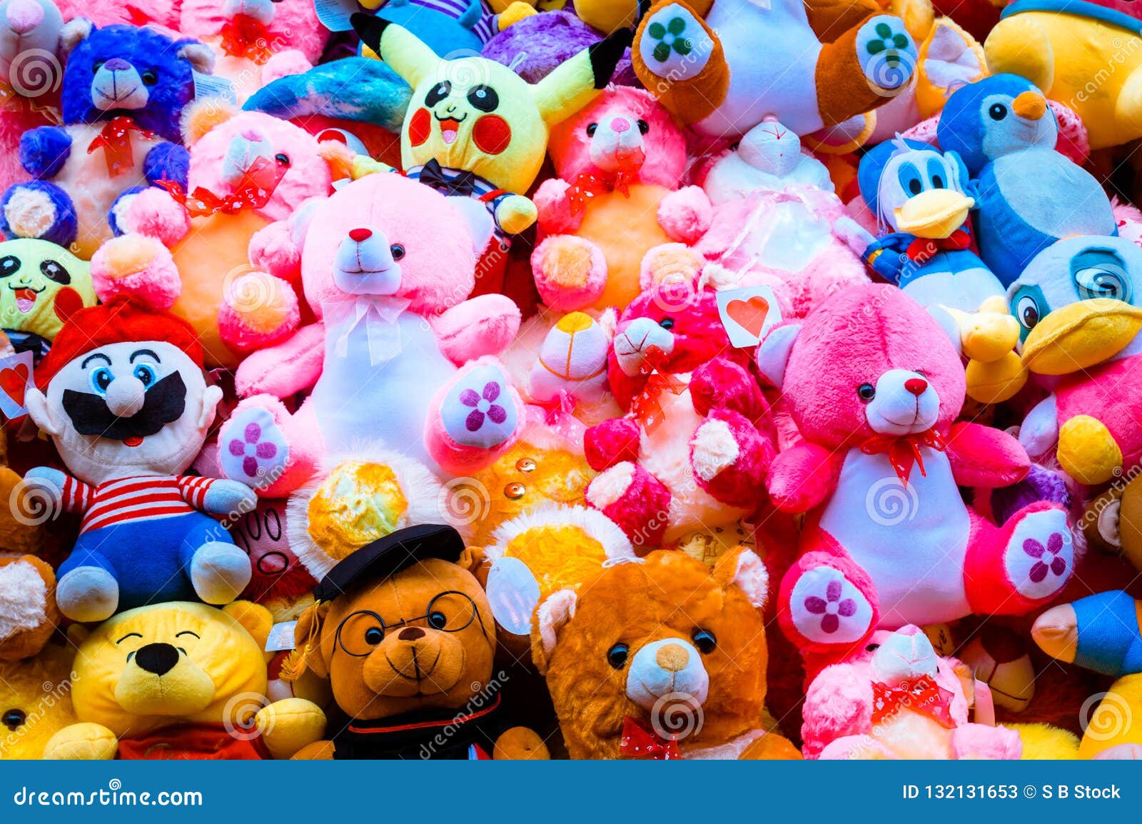 Handmade Teddy Dolls Decor in Christmas Celebration Editorial Stock ...