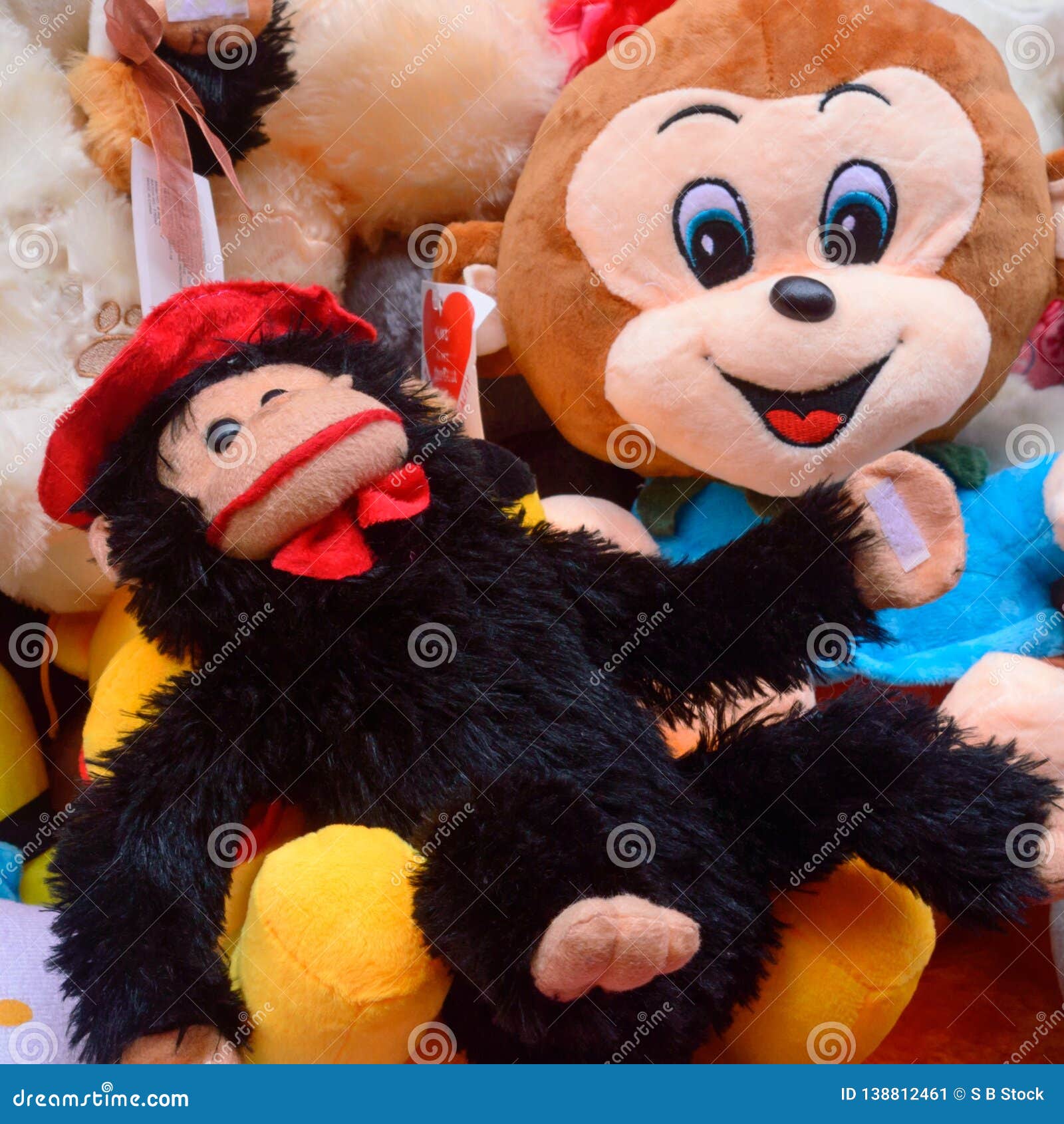 Handmade Teddy Dolls Decor in Christmas Celebration. Valentines Day ...